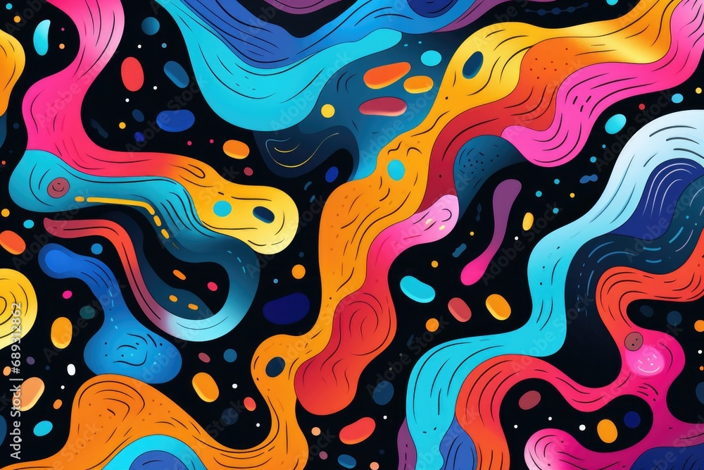 A vibrant and diverse background featuring a multitude of different ...