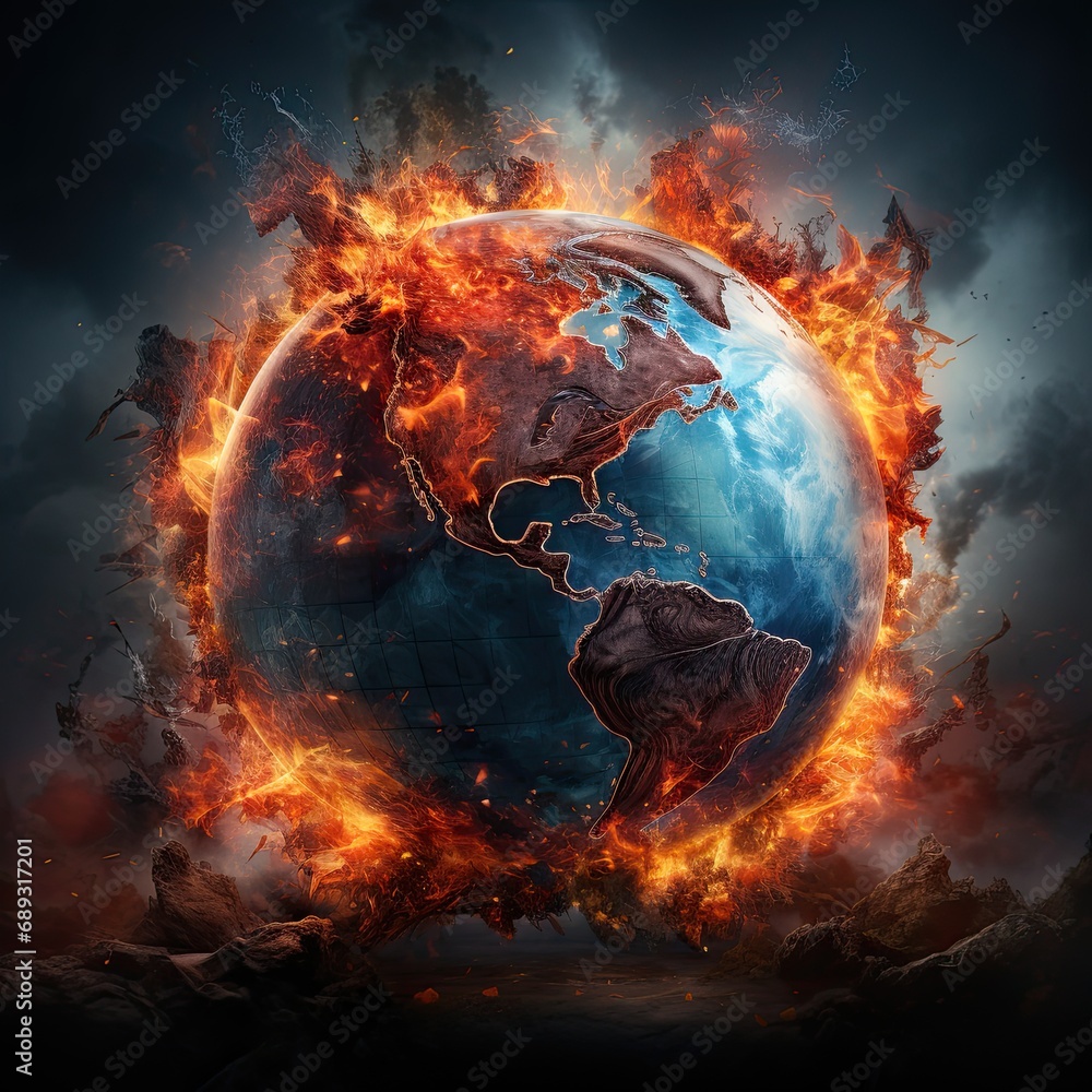 Deforestation and carbon emission causes severe global warming, the ...