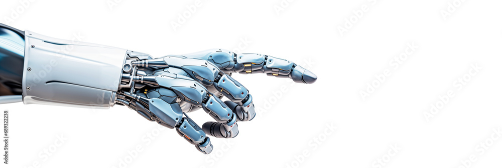 Robot arm and hand png, cyborg pointing finger isolated on transparent ...