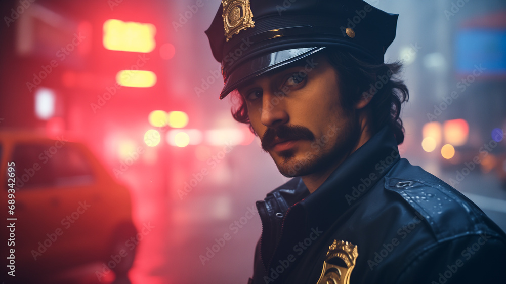 Gritty 1970's NYPD police officer. A million crime stories in the big ...