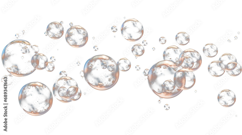 Colorful bubbles on transparent background (PNG) Stock Illustration ...