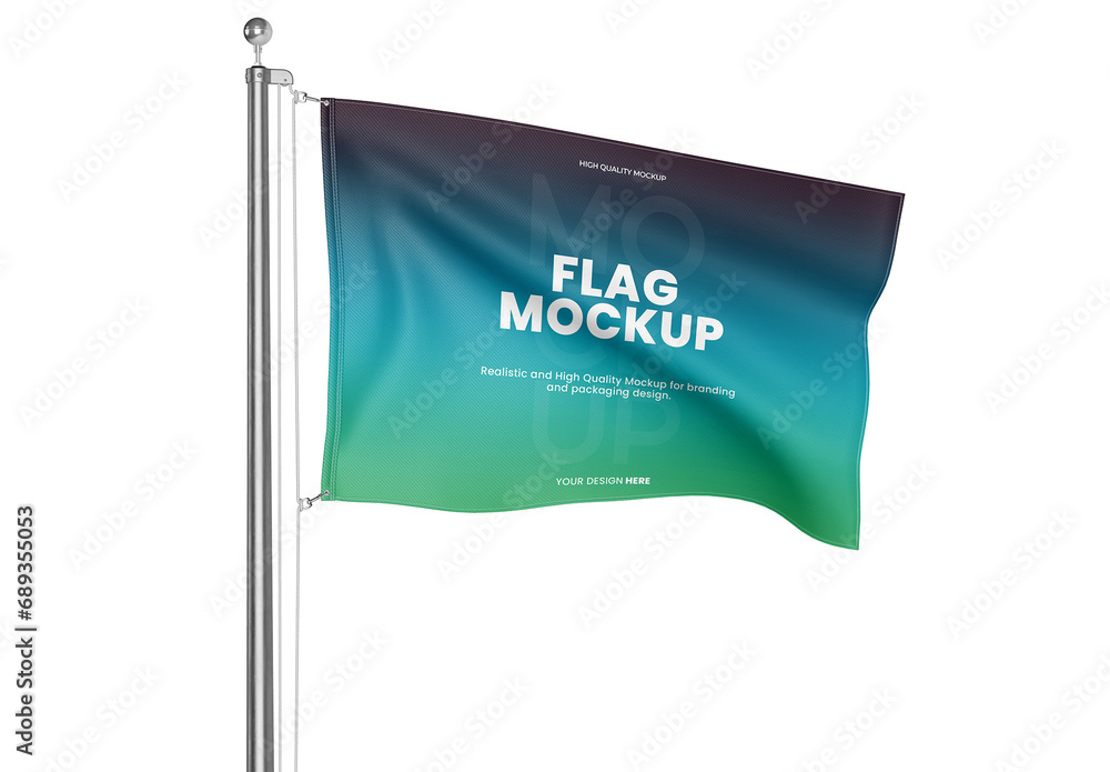 Flag Mockup Stock Template | Adobe Stock