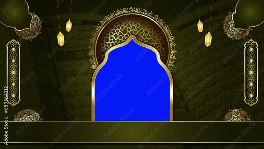 animated luxury yellow islamic background , islamic design video ...
