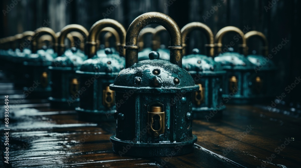 Locks Hang On Gate Good Luck, Background Image, Desktop Wallpaper ...