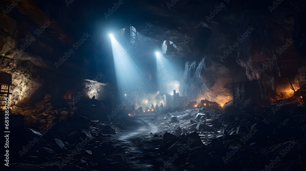 underground cave, cave exploring, old mine, mining, minib cave basement ...