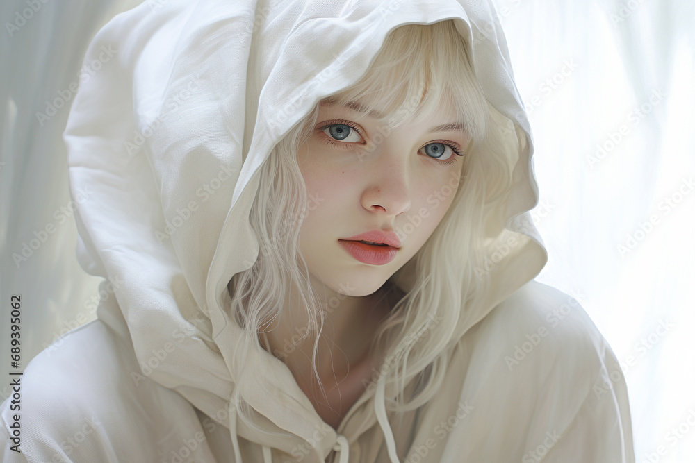 albino people human woman men girl boy Congenital disease, absence of ...