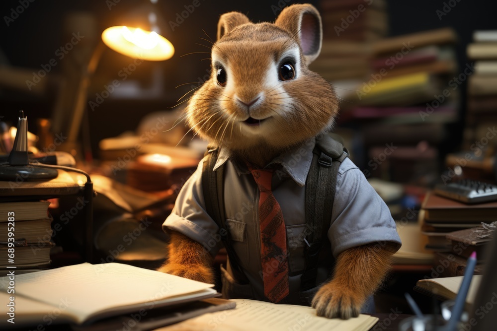 Whimsical world imagining animals in human roles playful ...