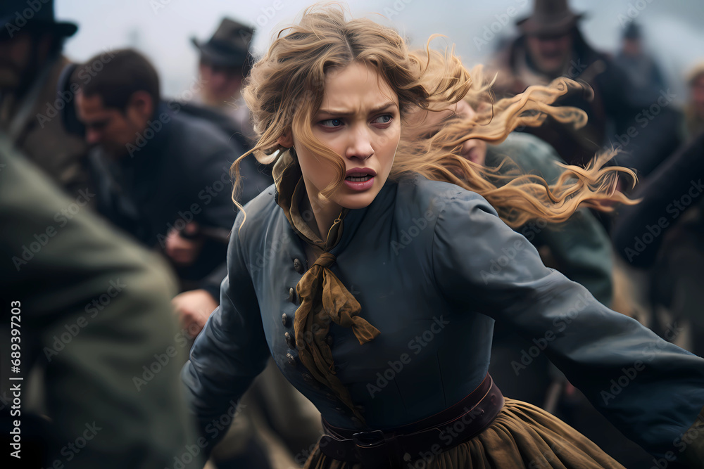 partisan in French revolution in the middle of protest or battle Stock ...