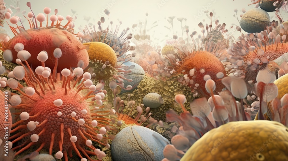 Bacteria, microscopic unicellular organisms, microorganism, under ...