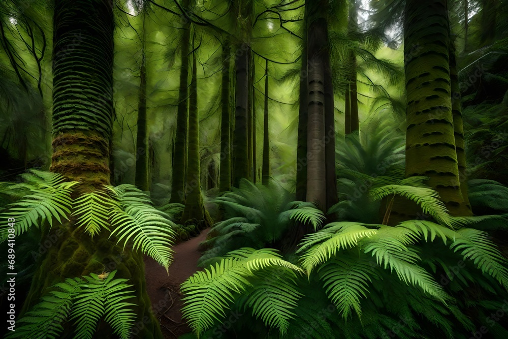 Foto de The intricate textures and patterns of prehistoric tree ferns ...
