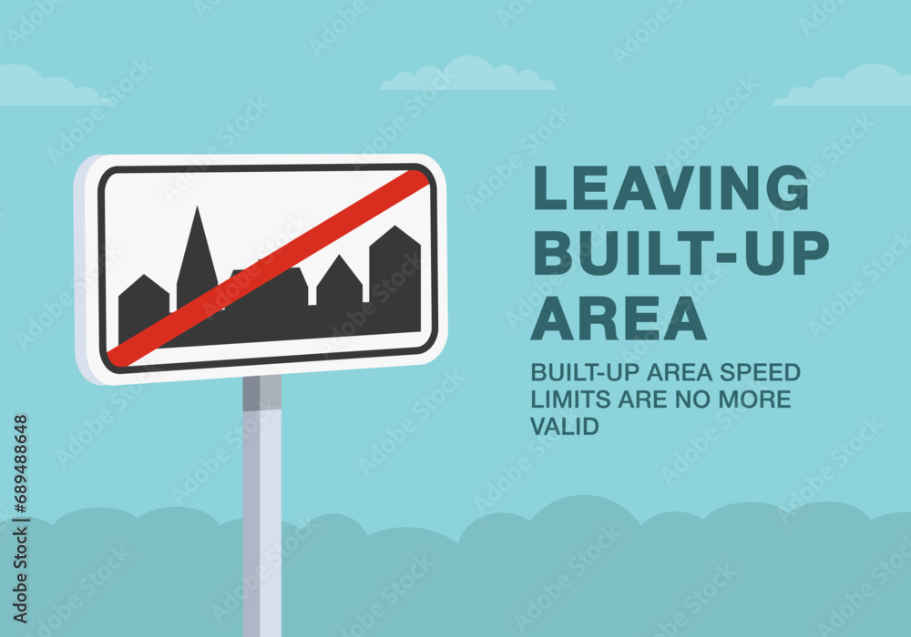 Safe driving tips and traffic regulation rules. Close-up of leaving ...