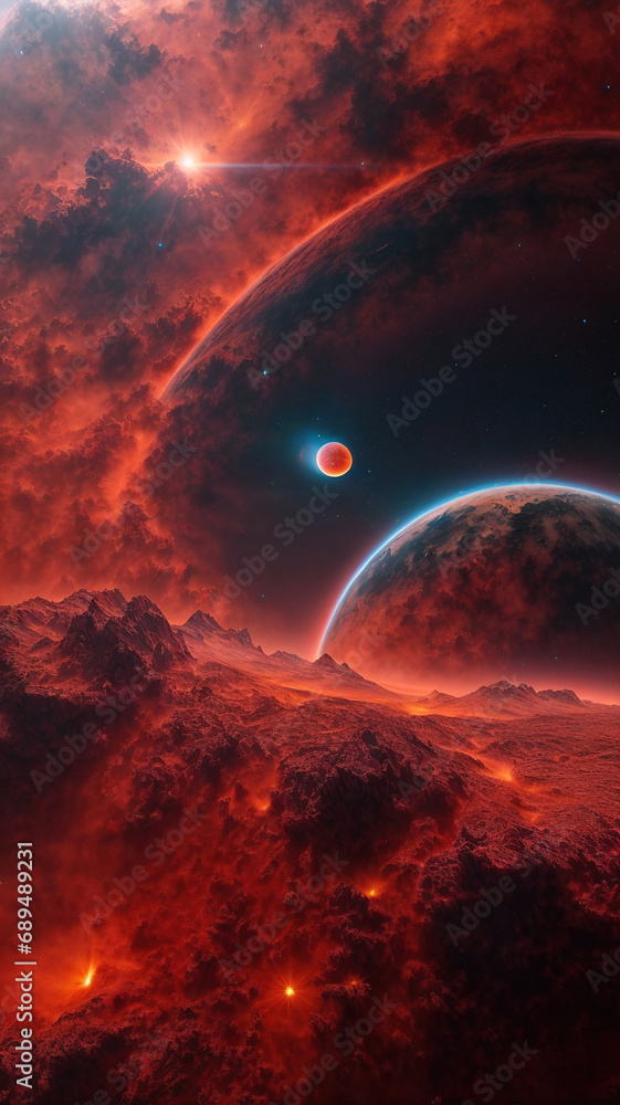 space, spaceship, the sun, the moon, earth, mars, rocket, astronaut ...