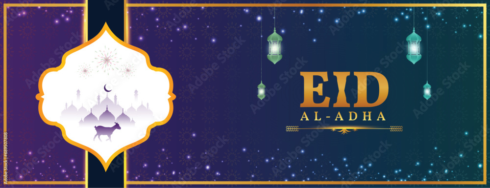 Bakrid eid al adha wishing or greeting card or social media post or ...