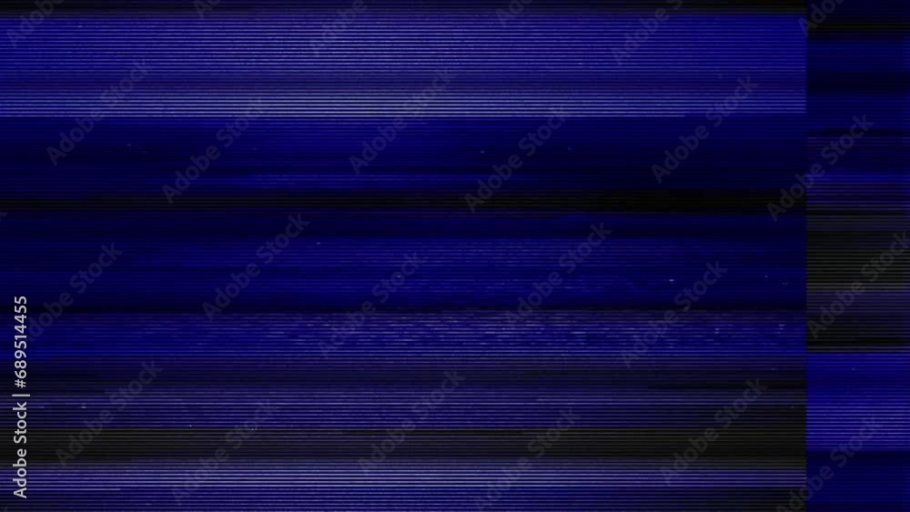Vidéo Stock Glitch noise static television VFX. Visual video effects ...