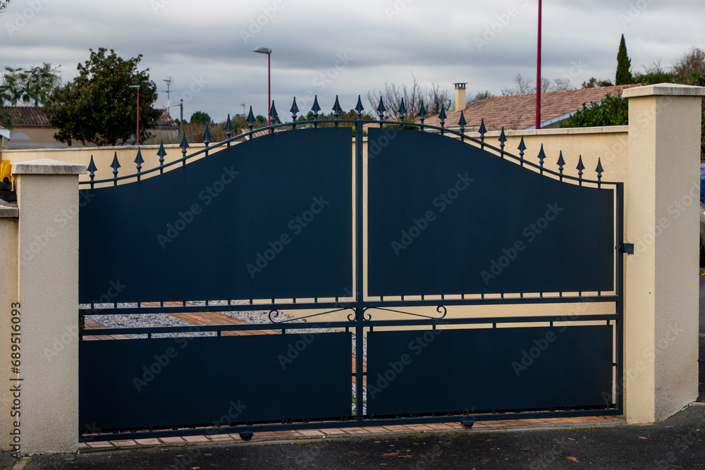 portal dark grey classic steel old retro style sliding gate classical ...