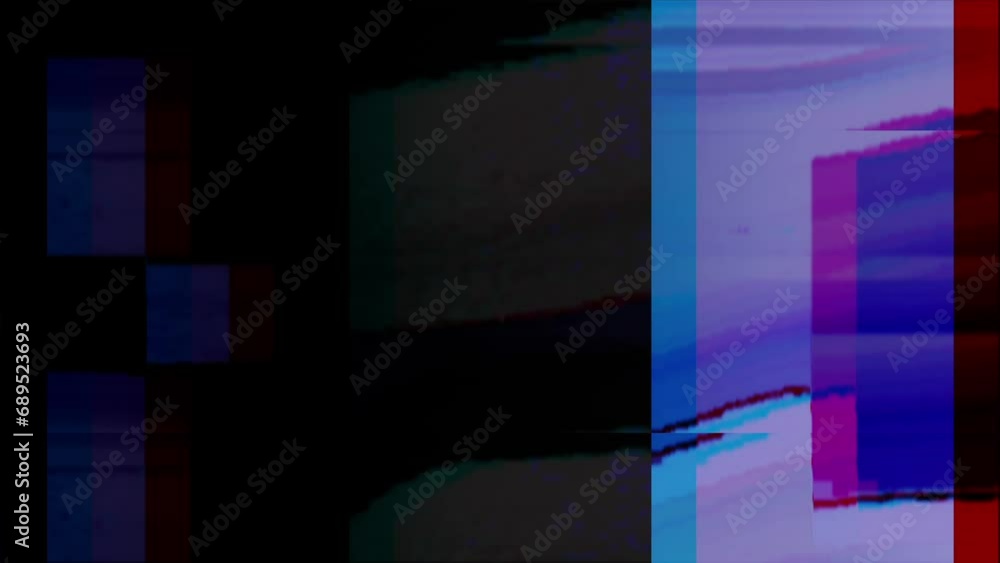 Glitch noise static television VFX. Visual video effects stripes ...