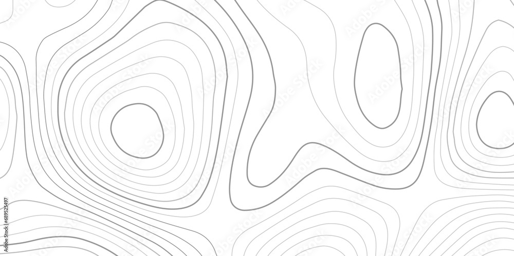 Abstract wave curved lines topographic contours map background ...