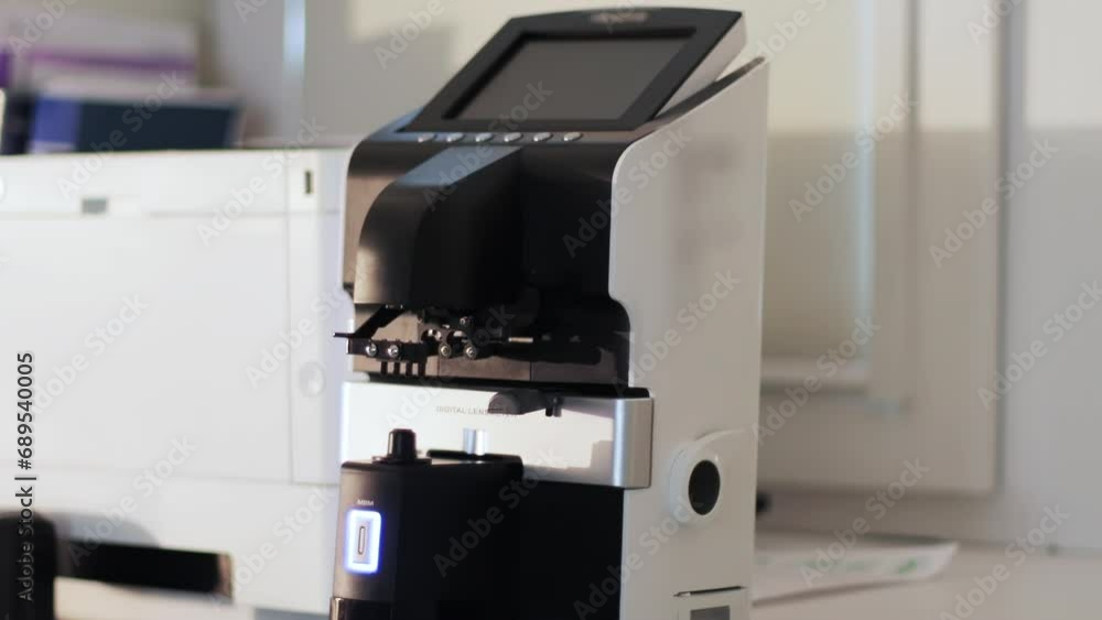 Modern automatic digital lensmeter for measuring the refractive power ...