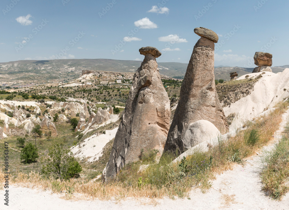 Three Beauties, Üç Güzeller, the iconic group of fairy chimneys in ...