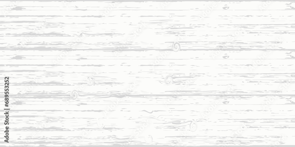 White wood plank texture vector background, White wooden table top view ...