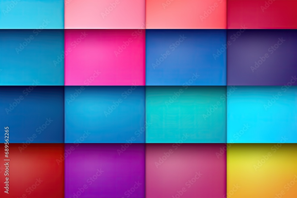 Banner. Template. Colorful blocks. Multicolored tiles. Mosaic. Colored ...