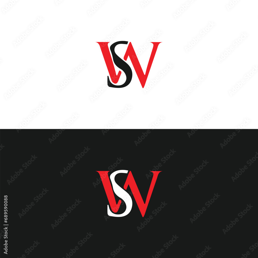 WS logo. W S design. White WS letter. WS, W S letter logo design ...