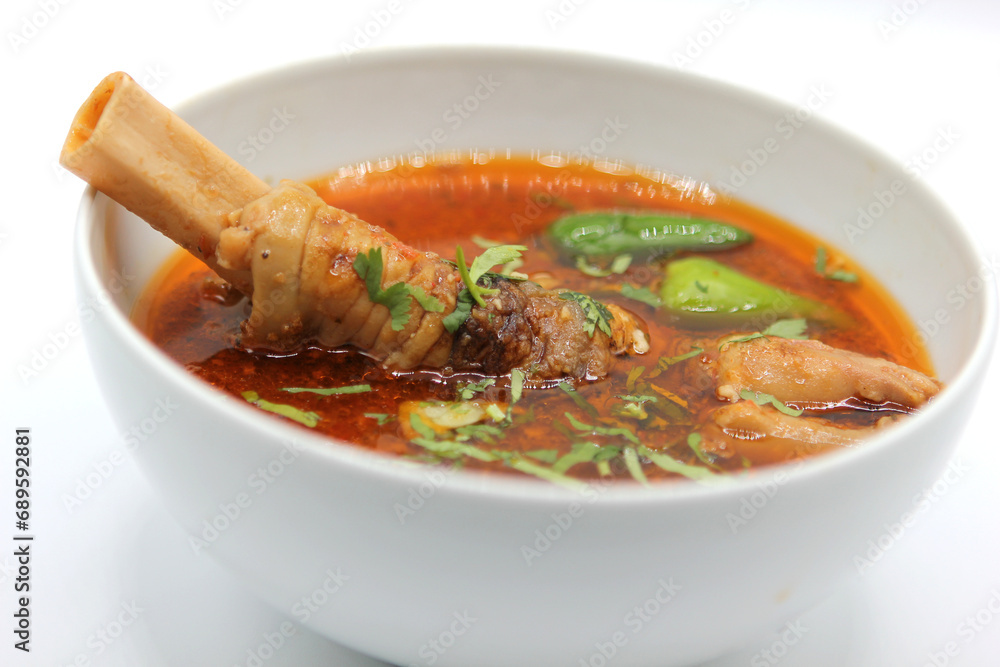 Mutton Paya, Nehari, nahari or Nihari Masala. served with Naan or rice ...