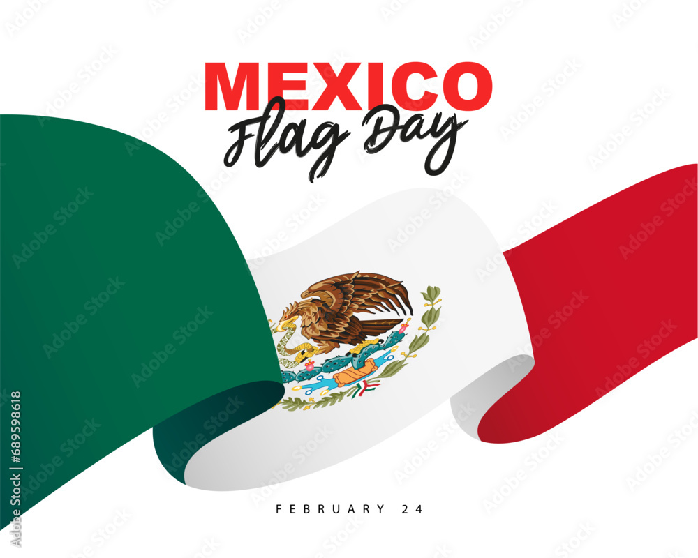 Mexico Flag Day is February 24th. Elements for the design for Mexico ...