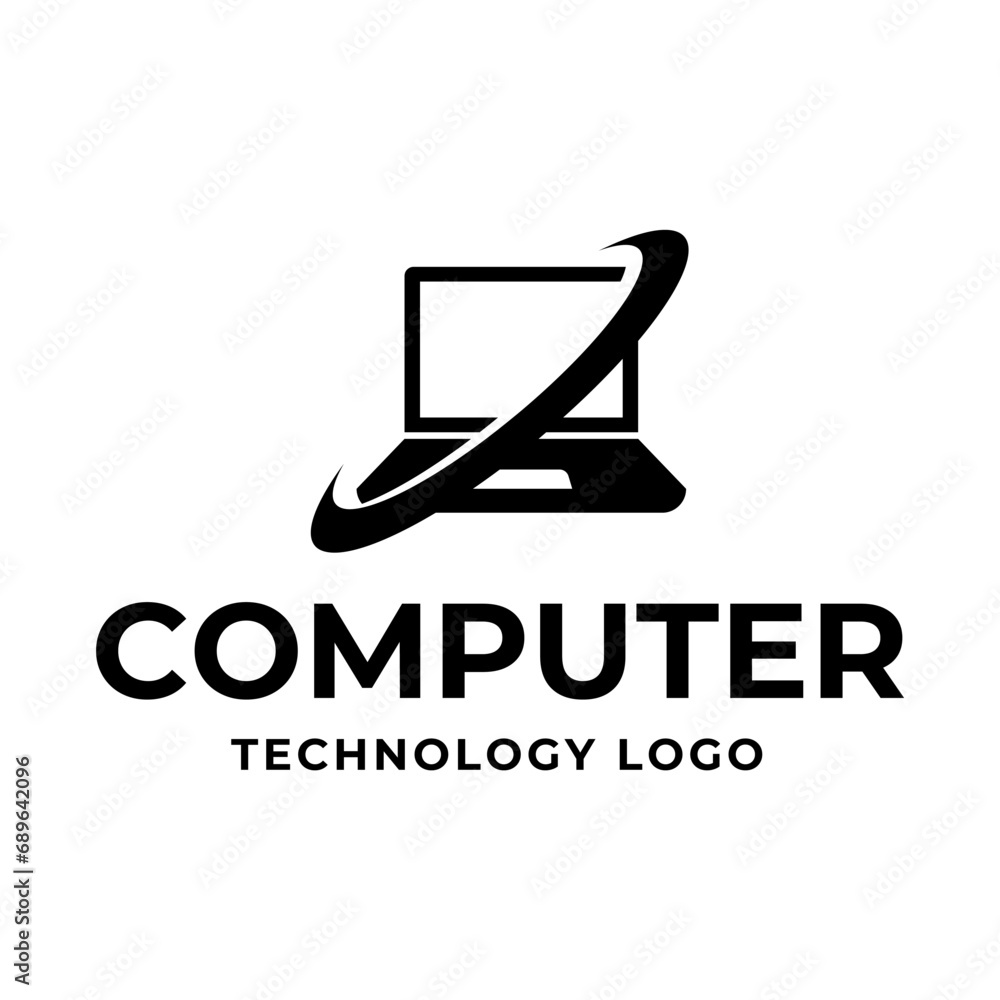 Computer logo design. Pc fix, repair, Computer maintenance service ...