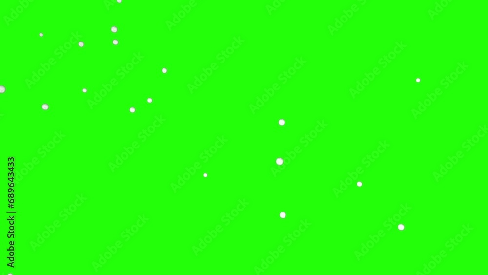 Cartoon Snow Falling Green Screen 4K Background - Isolated Falling ...