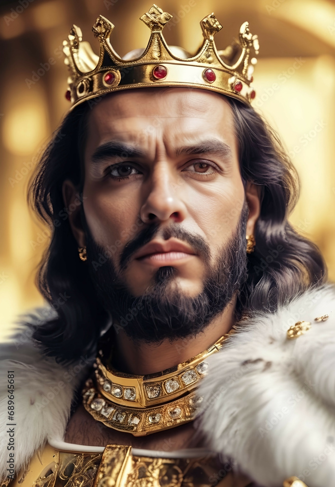 Portrait of the King man War , King crown Imperial Roman , History ...