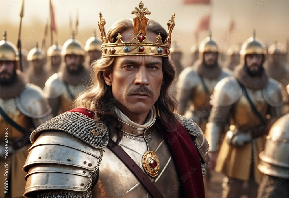 Portrait of the King man War , King crown Imperial Roman , History ...