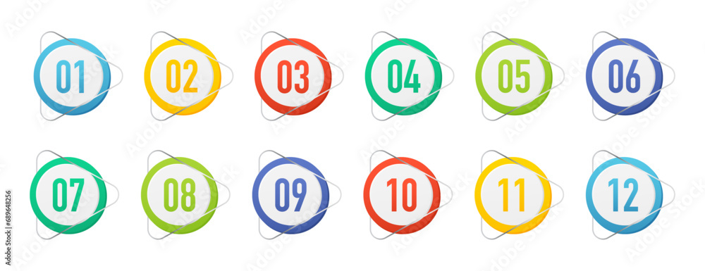 Super set arrow bullet point triangle flags on white background ...