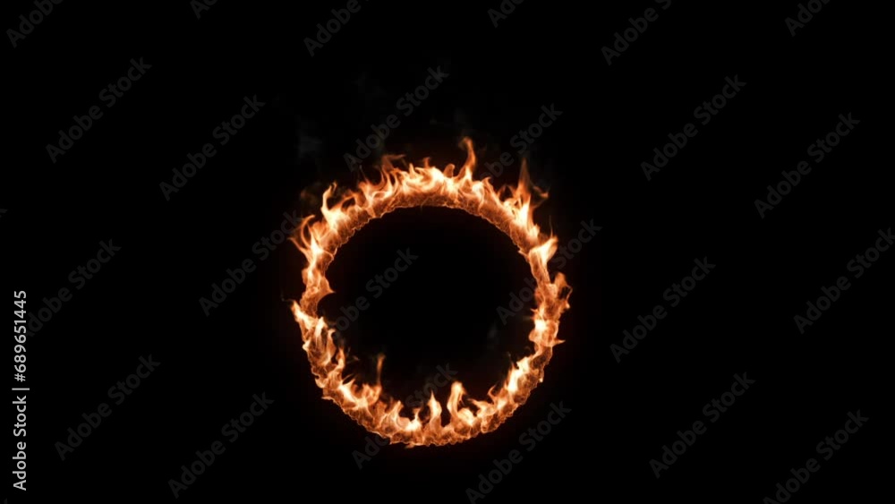 High-Quality Isolated Ring of Fire Element - Ideal for Visual Effects ...