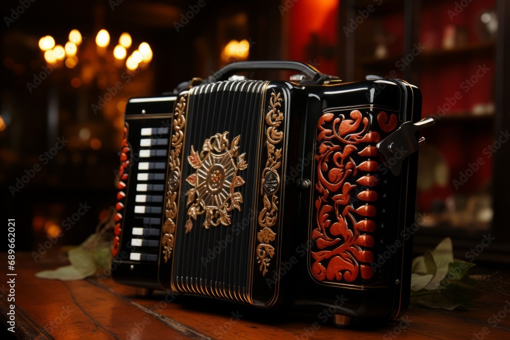 Tango bandoneon, an essential instrument in tango music, Generative AI ...