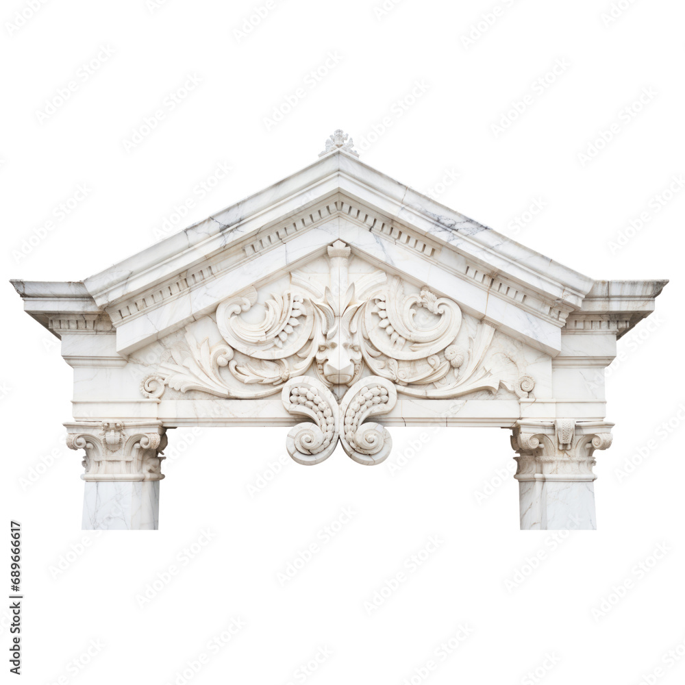 Ancient greek gate. Ancient Greek Column Arc Isolated on white ...