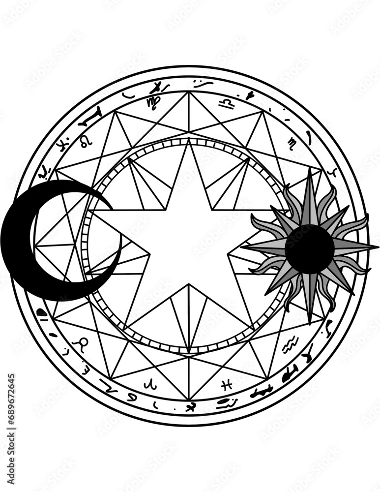 magic circle sacred geometry Dream catchers and mysterious symbols ...