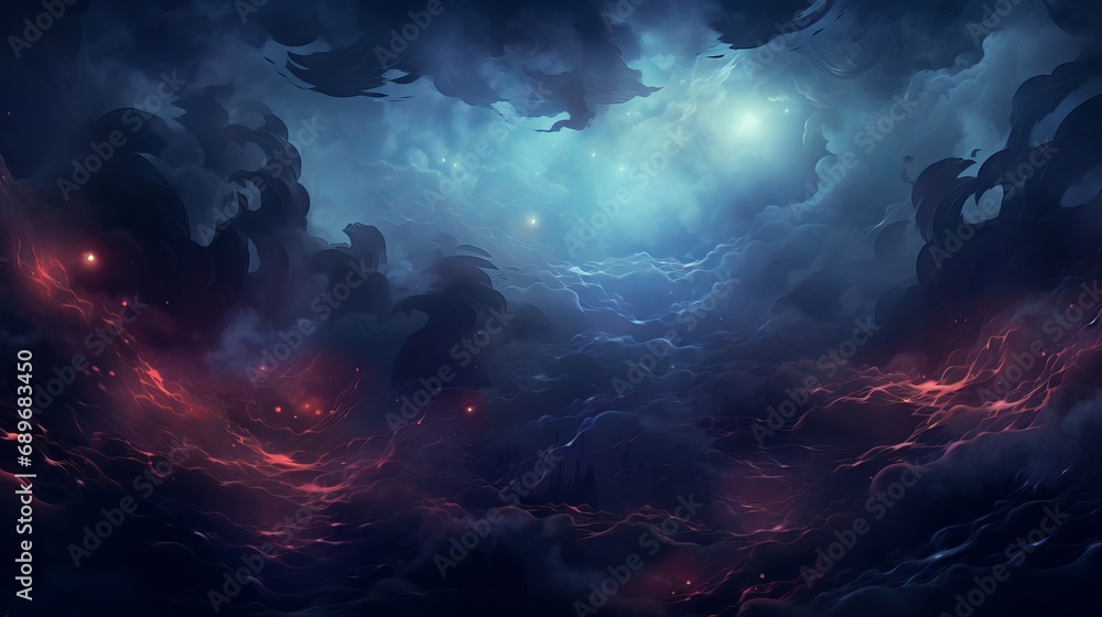 Professional designers can use this ethereal deep blue sea water ...