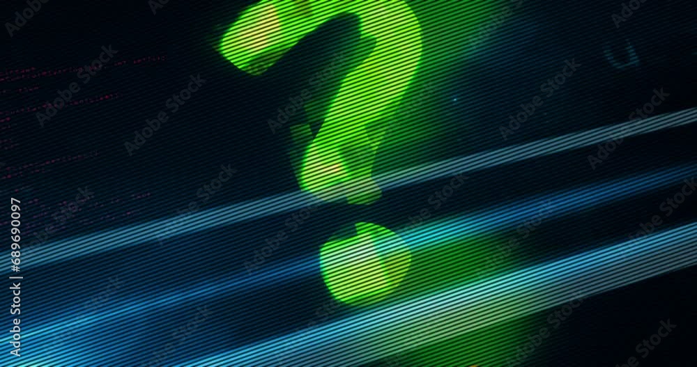 Question mark symbol technology display concept. Abstract sign on ...