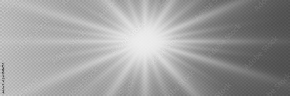 Special lens flash, light effect. Flash flashes beams and spotlight ...