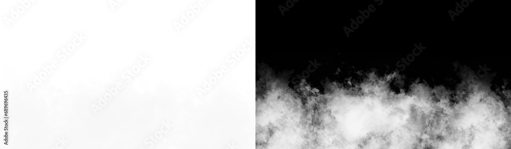 fog, smoke, translucent element for decoration. white clouds, haze, on ...