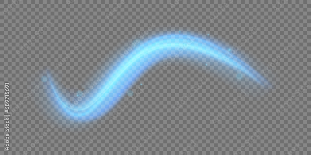 Luminous blue lines of speed. Light glowing effect . Abstract motion ...