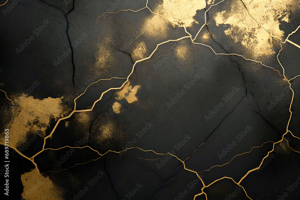 Japanese style kintsugi background material, Generative AI Stock ...
