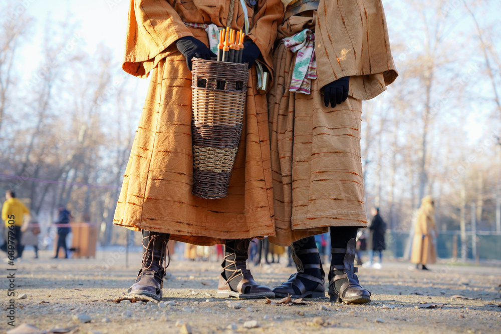 the pages of the three wise men wearing traditional clothes on the ...