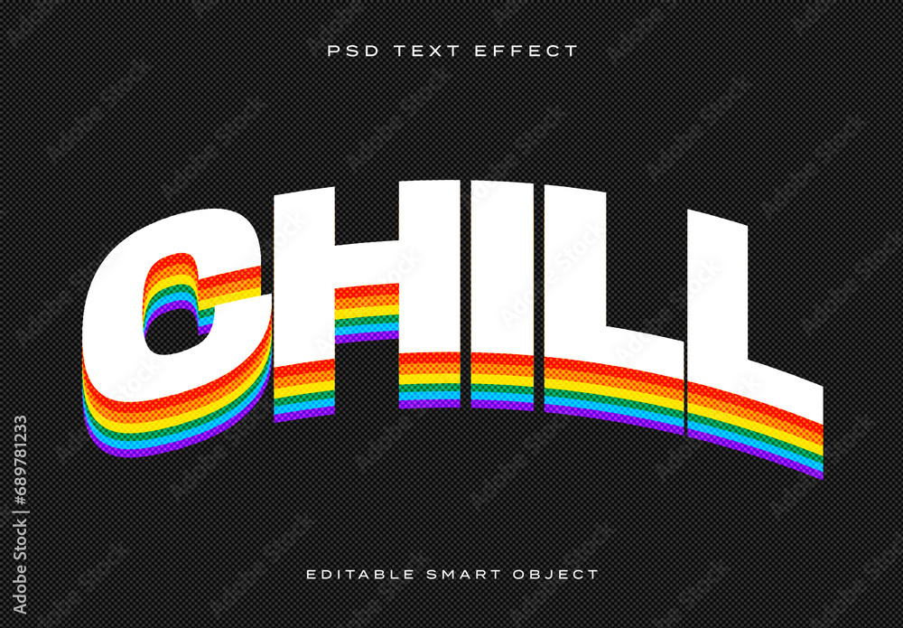 Layers of Different Colors Text effect Stock Template | Adobe Stock