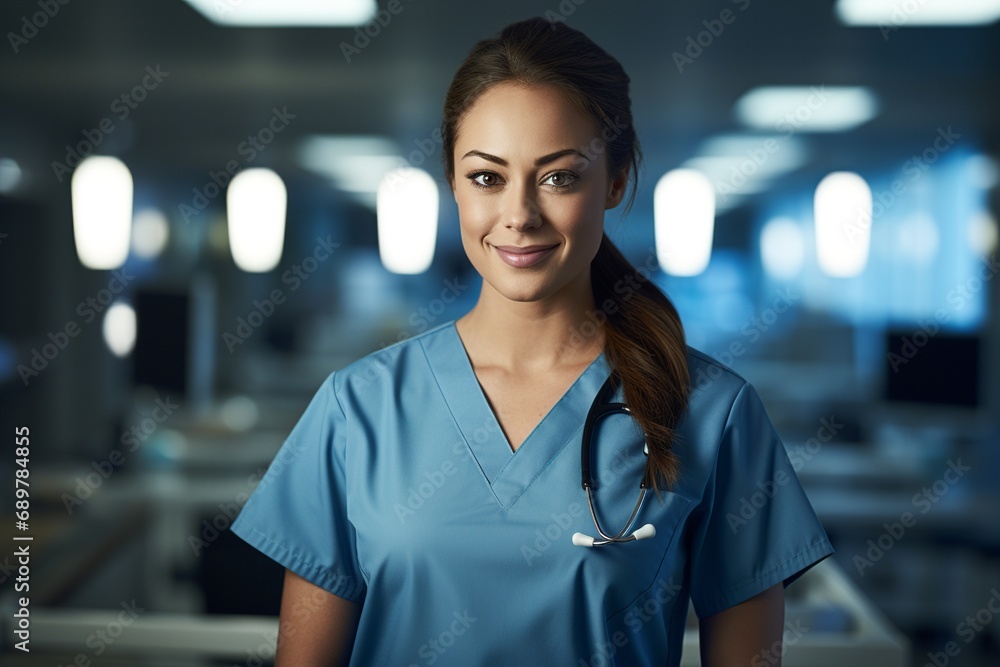 Collaborative healthcare in action. Professional photo captures a nurse ...