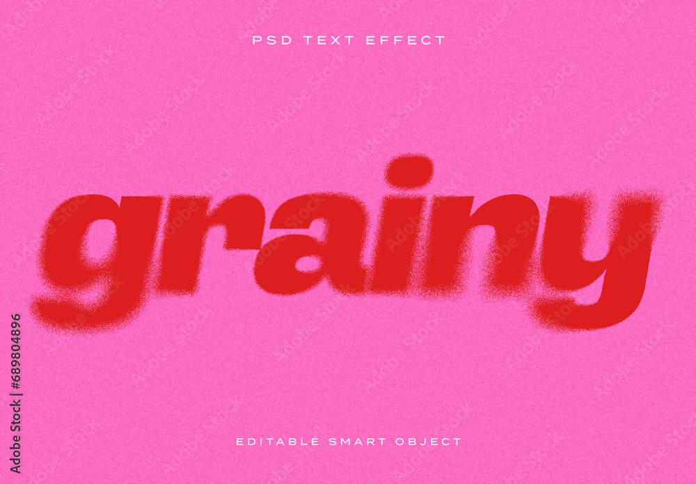 Grainy Text Effect Stock Template | Adobe Stock