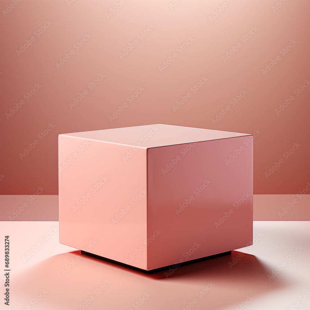 Layout of abstract podiums for presentation in interior design with ...