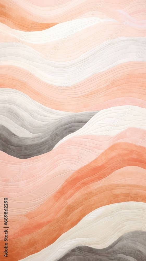 Peach Fuzz color of the year 2024 abstract waves background. New 2024 ...