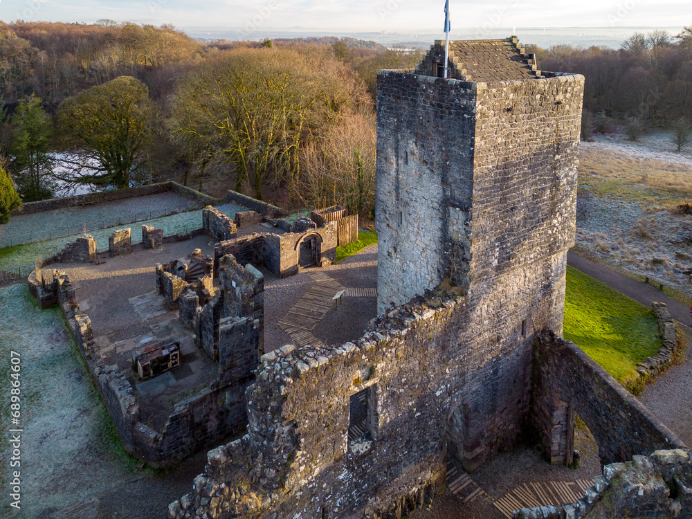 Mugdock Castle. Scotland. U.K. was the stronghold of the Clan Graham ...